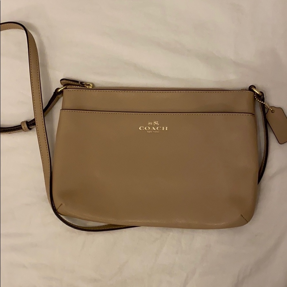 Coach Beige Crossbody Bag - Gem